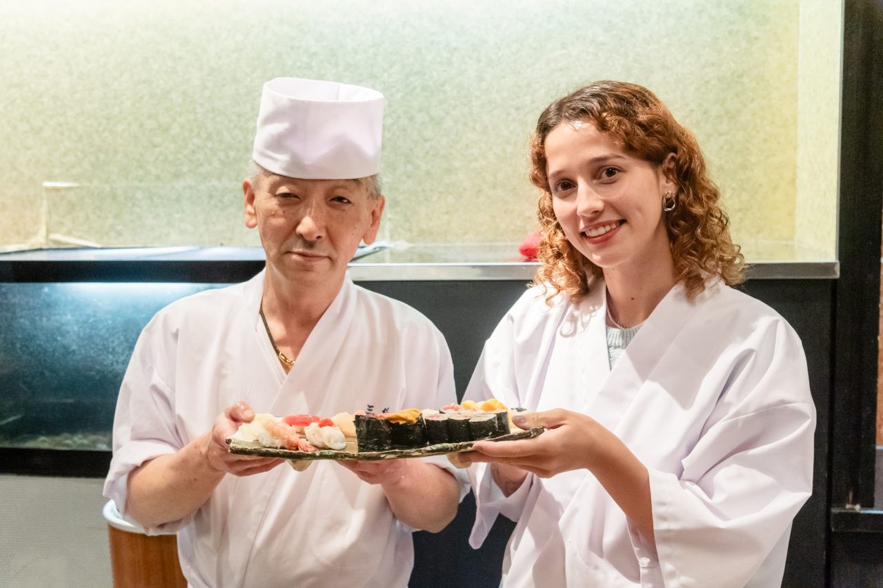 Only 25 minutes from Shinjuku! Original Sushi-Making & Sake Tasting ...